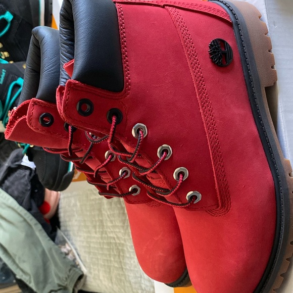 Timberland | Shoes | Brand New Premium Timberland Red Nubuck | Poshmark